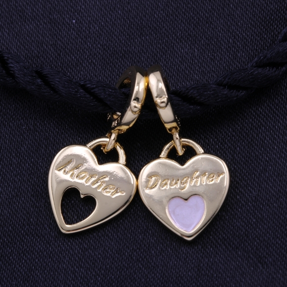 Pandora | Jewelry | New Pandora Double Heart Split Dangle Charm W ...